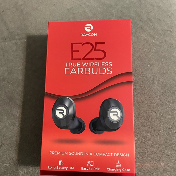 Raycon | Headphones | Raycon E25 Wireless Earbuds Sleek Black | Poshmark